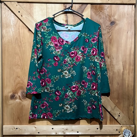The Pioneer Woman | Tops | The Pioneer Woman Size Small Vee Neck Green ...
